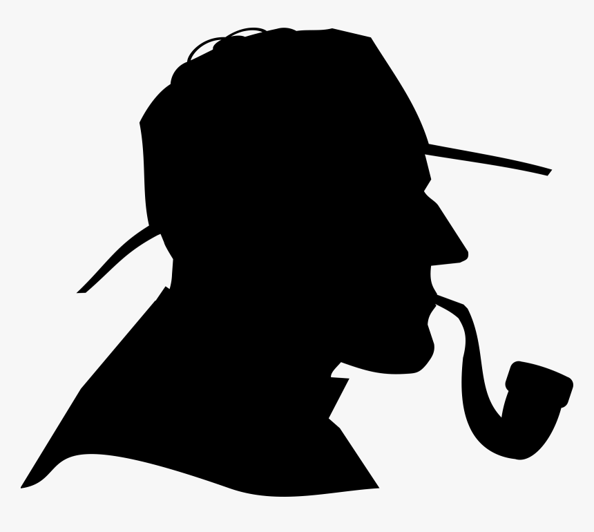 Detective Profile Silhouette Clip Arts - Detective Silhouette Png ...