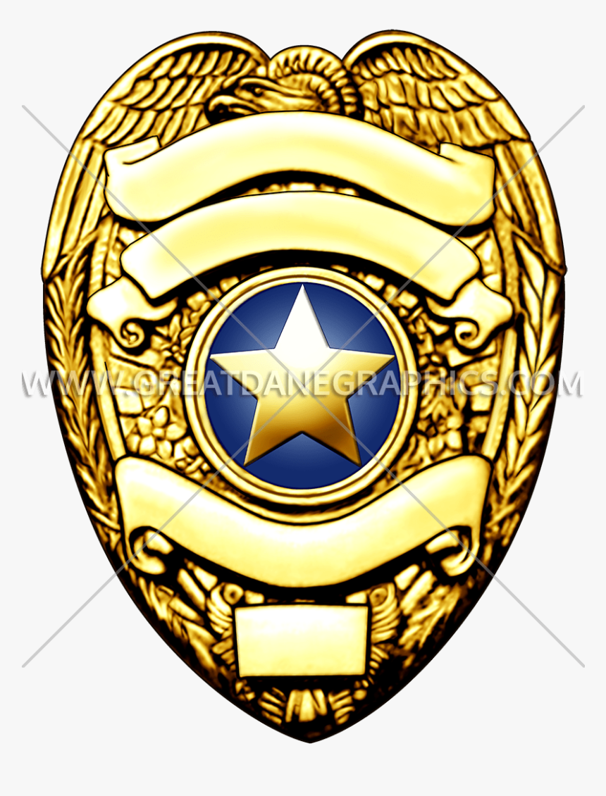 Gold Clipart Police Badge - Gold Police Badge Clipart, HD Png Download ...