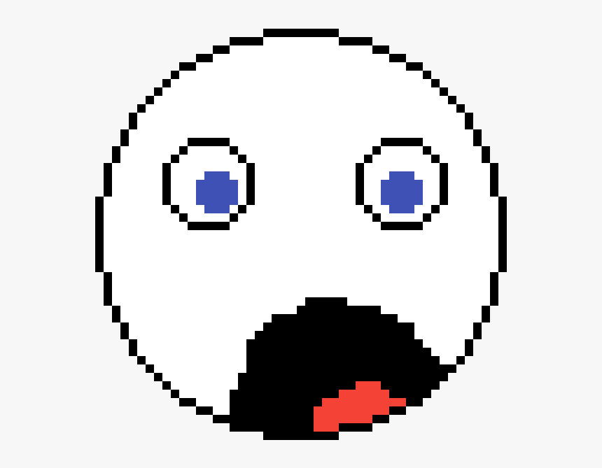 Transparent Shocked Face Clip Art - Cartoon Pixel Art Easy, HD Png ...