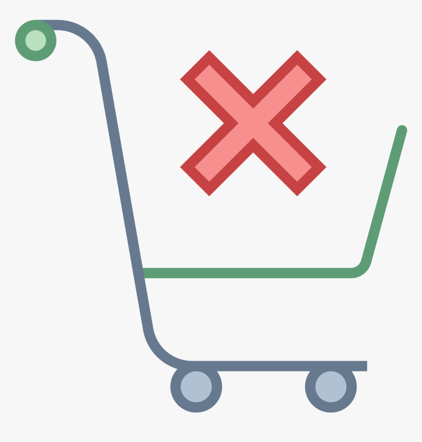An Empty Shopping Cart Viewed From The Side - Clear Filter Icon Png ...