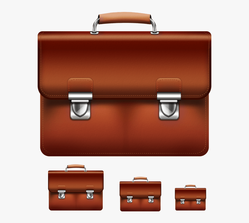 Preview Of The Briefcase Icons - Leather Briefcase Icon .ico, HD Png ...