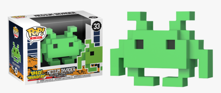 Medium Invader 8-bit Pop Vinyl Figure - Space Invader Funko Pop, HD Png ...