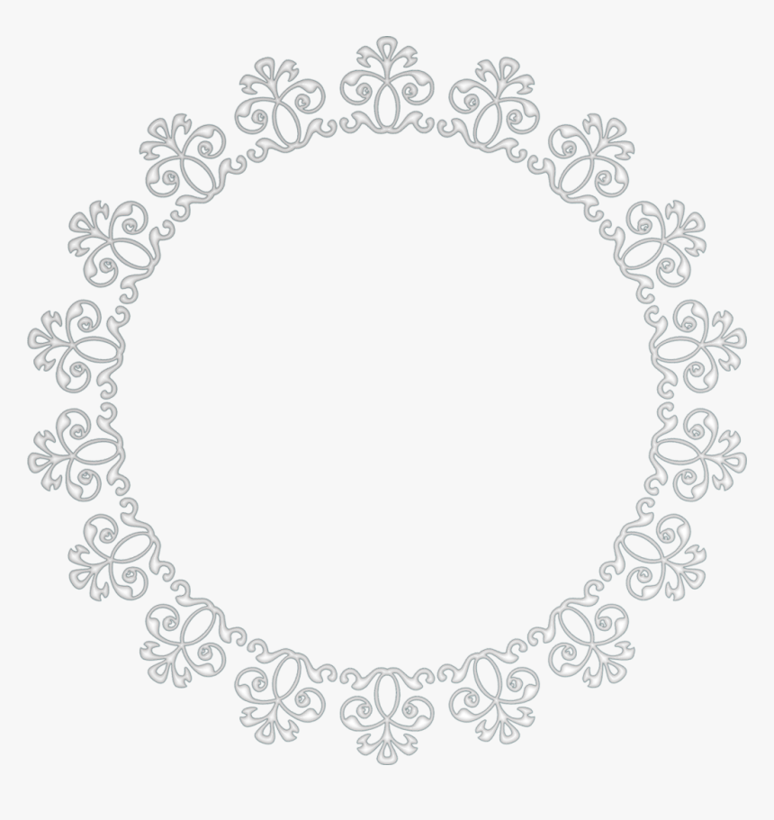 Round Lace Frame Png