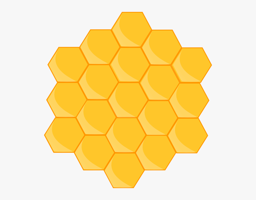 Honeycomb Clip Art At Clker - Honeycomb Clipart, HD Png Download ...