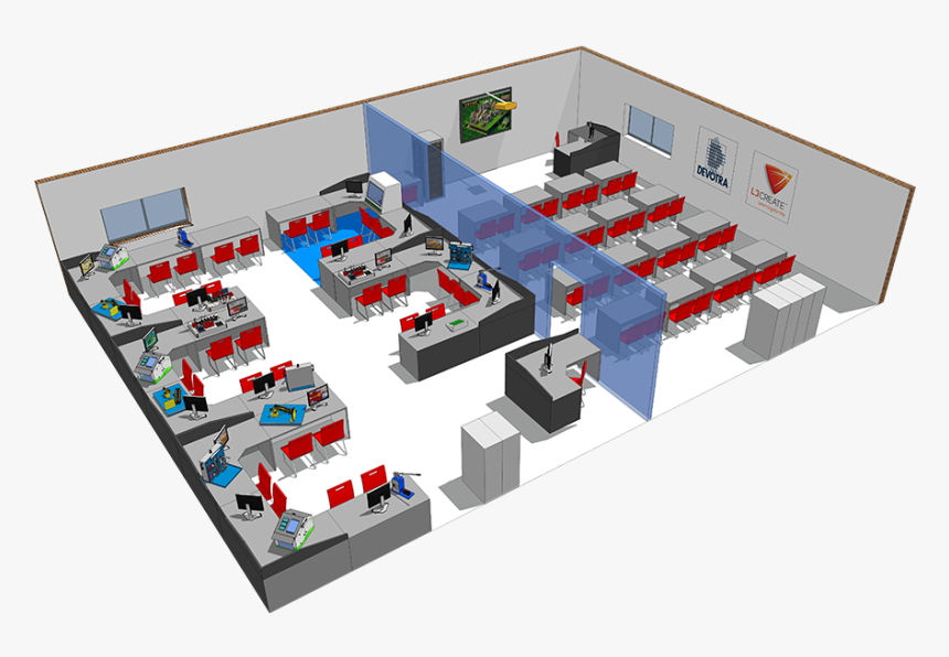 Smart Classroom - Smart Class Room Plan, HD Png Download , Transparent ...