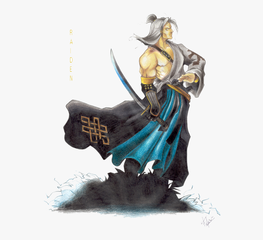 Mkda Raiden Alternate Costume , Png Download - Raiden Mk Fan Art ...