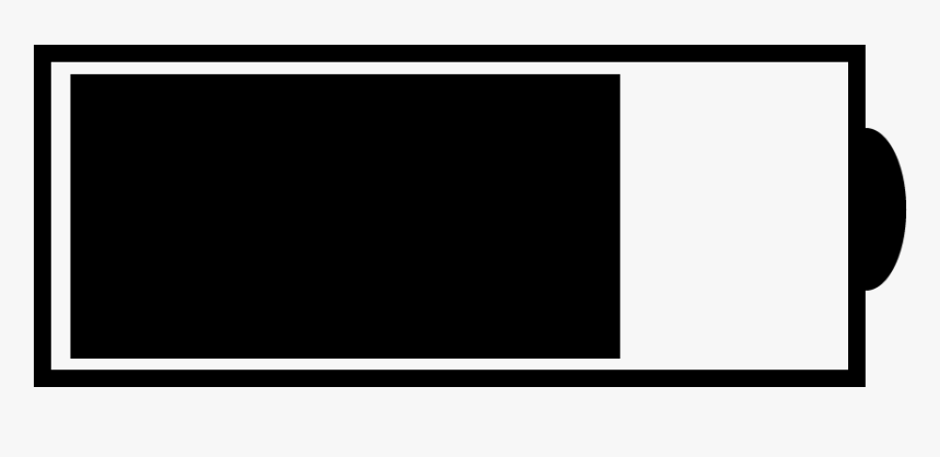 Battery Indicator - Monochrome, HD Png Download , Transparent Png Image ...
