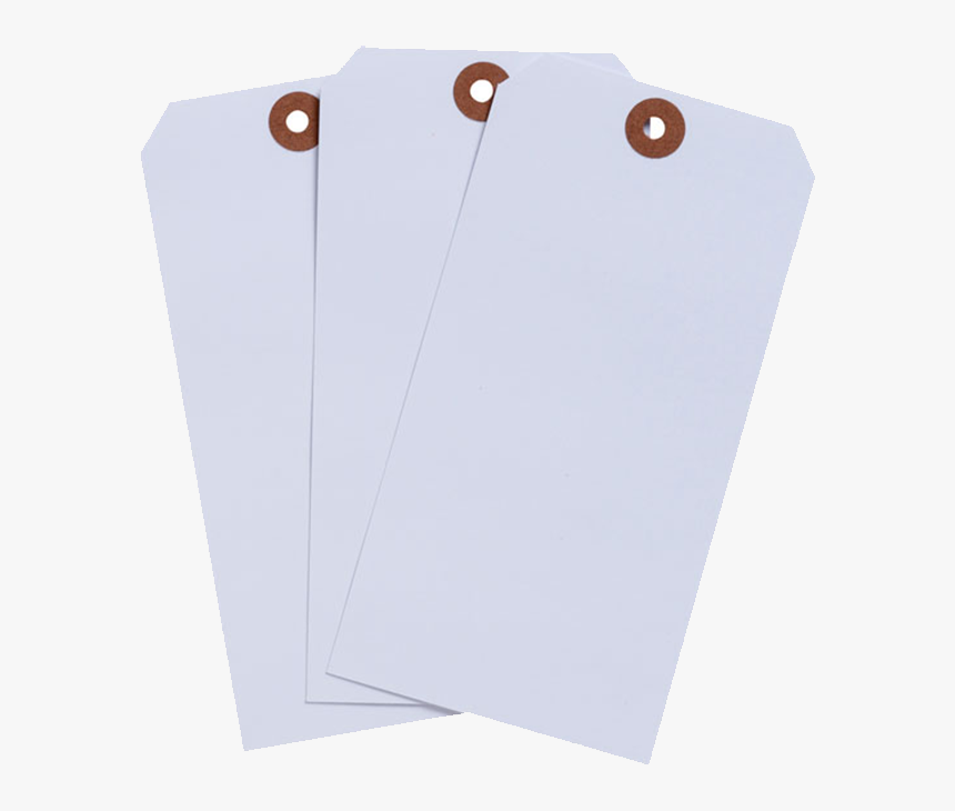 Brady Blank Paper Tag Range White - Paper, HD Png Download ...