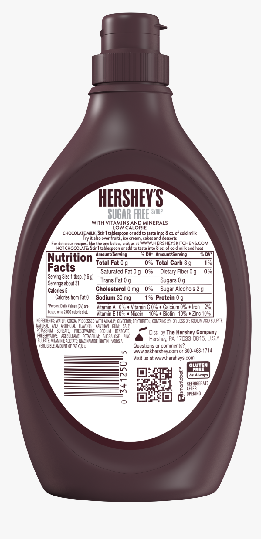 Hershey's Lite Syrup, HD Png Download , Transparent Png Image - PNGitem
