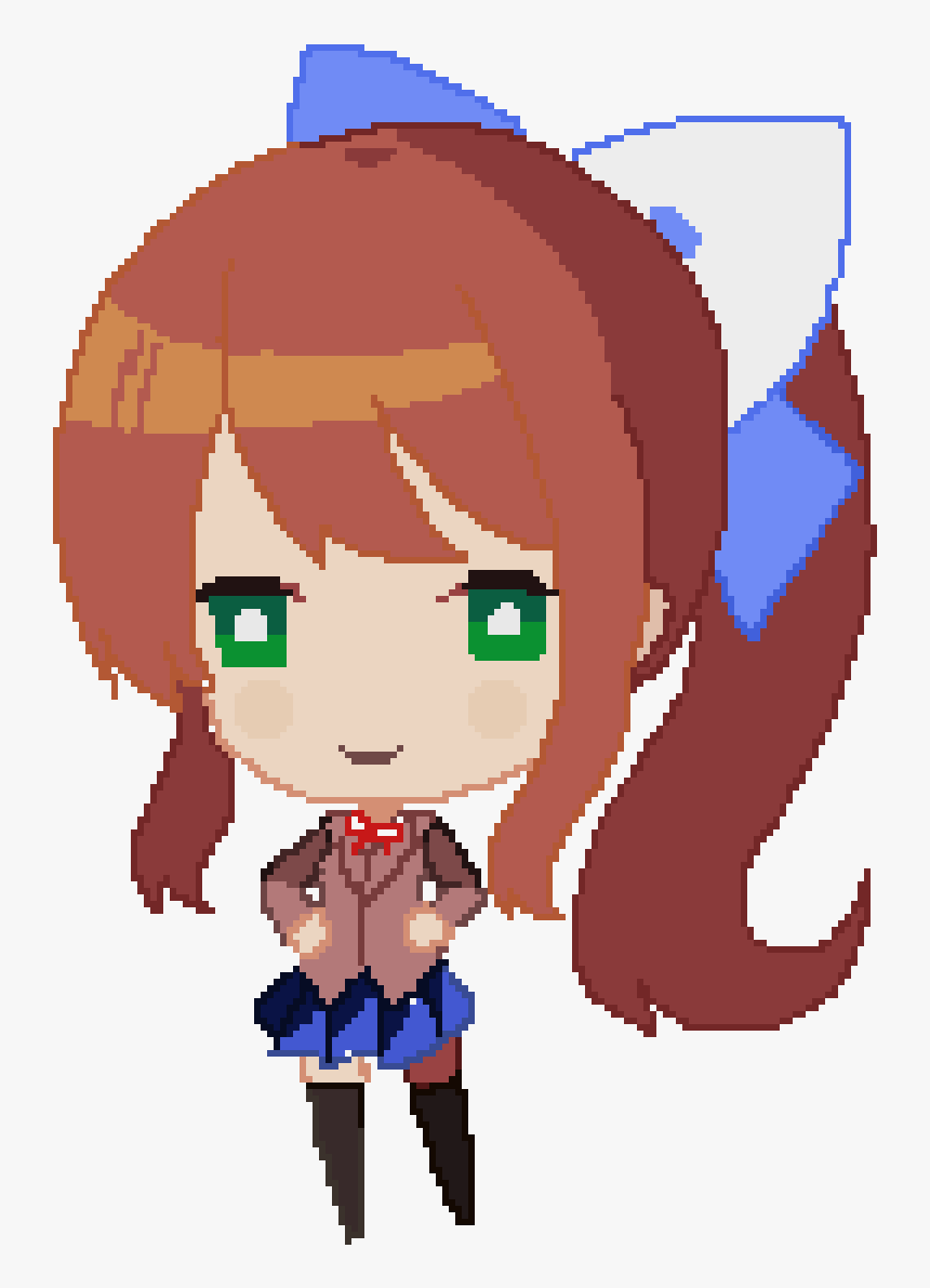 Monika Png Sprite Jpg Royalty Free Download - Monika Doki Doki Sticker ...