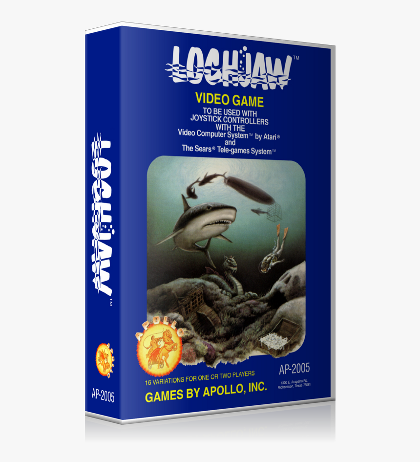 Shark Attack Atari 2600 Game Cover To Fit A Ugc Style - Marine Biology ...