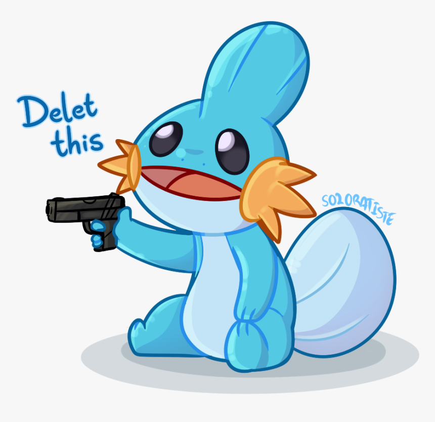 Pokemon Mudkip With A Gun, HD Png Download , Transparent Png Image ...