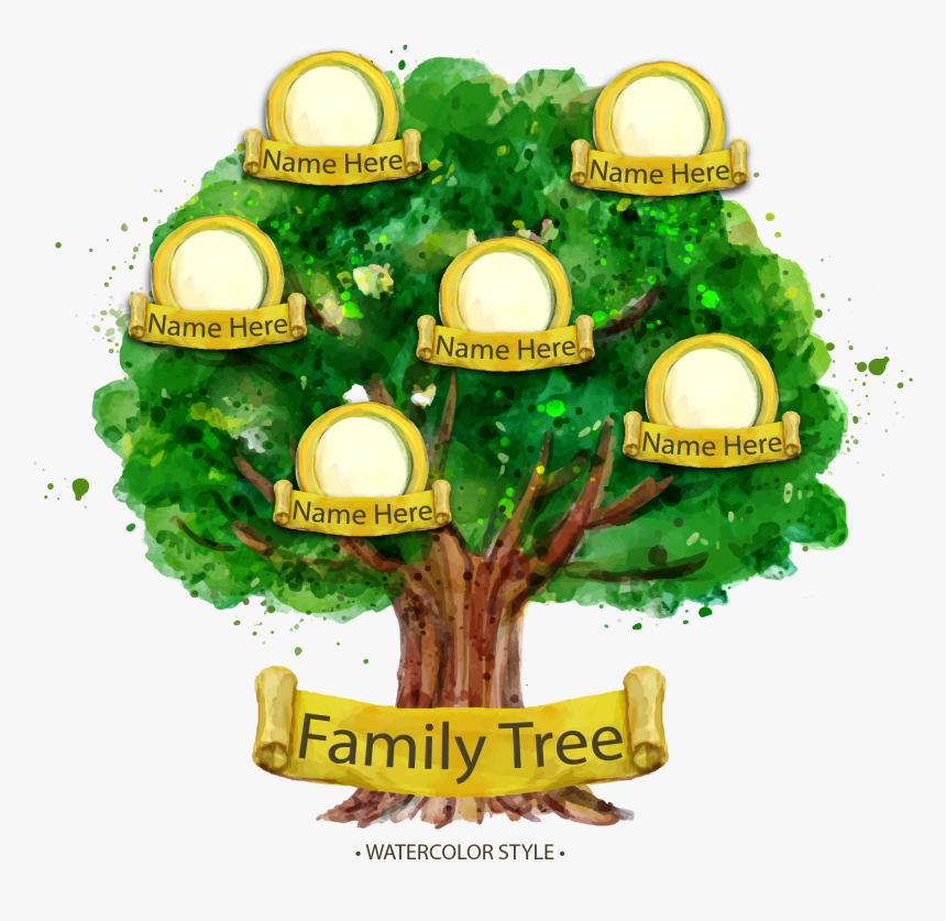 Family Tree Genealogy Illustration - Sample Family Tree Project, HD Png ...