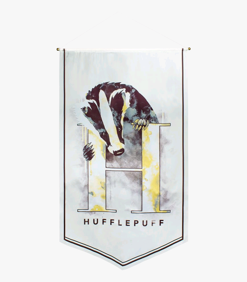 Hufflepuff Watercolour Satin Banner - Hufflepuff Banner, HD Png ...