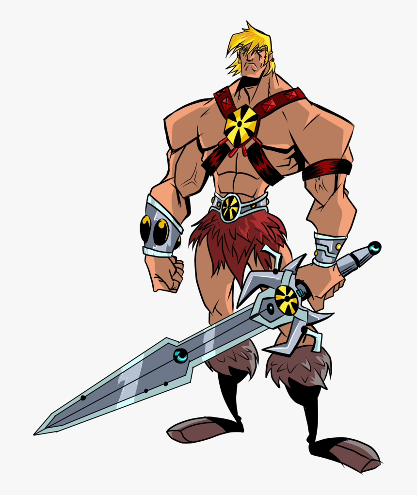 Clipart Sword He Man - Cartoon Man With Sword, HD Png Download ...