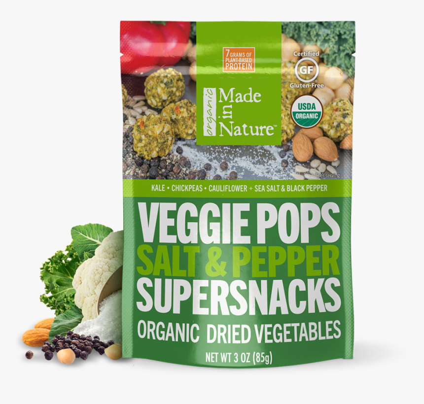 Salt & Pepper Veggie Pops - Made In Nature Veggie Made Pops, HD Png ...