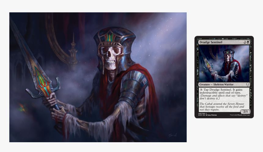 Magic Gathering Art Skeleton, HD Png Download , Transparent Png Image ...