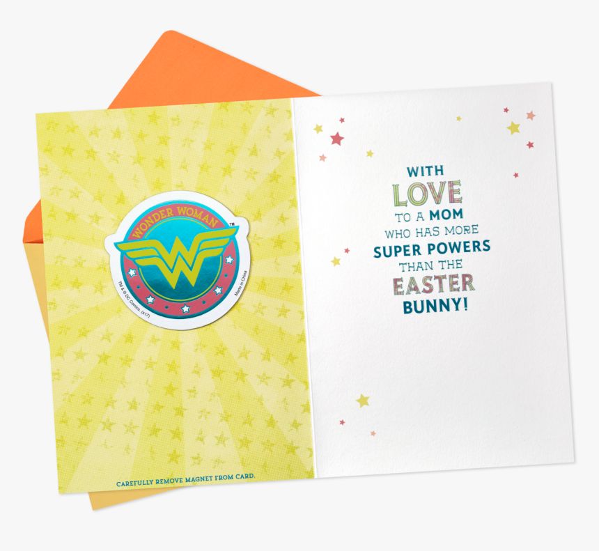 Dc Comics™ Wonder Woman™ Easter Card With Magnet For - Diana Prince ...