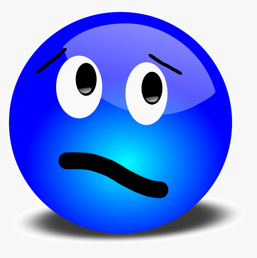 Angry Smiley Faces Clip Art - Blue Smiley Face, HD Png Download ...
