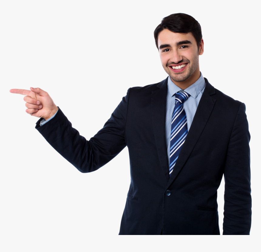 Men Pointing Left Png Image - Man In Suit Pointing, Transparent Png ...