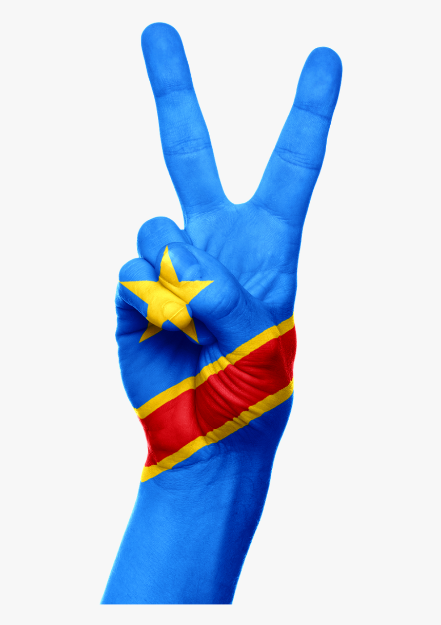 Congo Flag Hand - Congo Flag On Hand, HD Png Download , Transparent Png ...