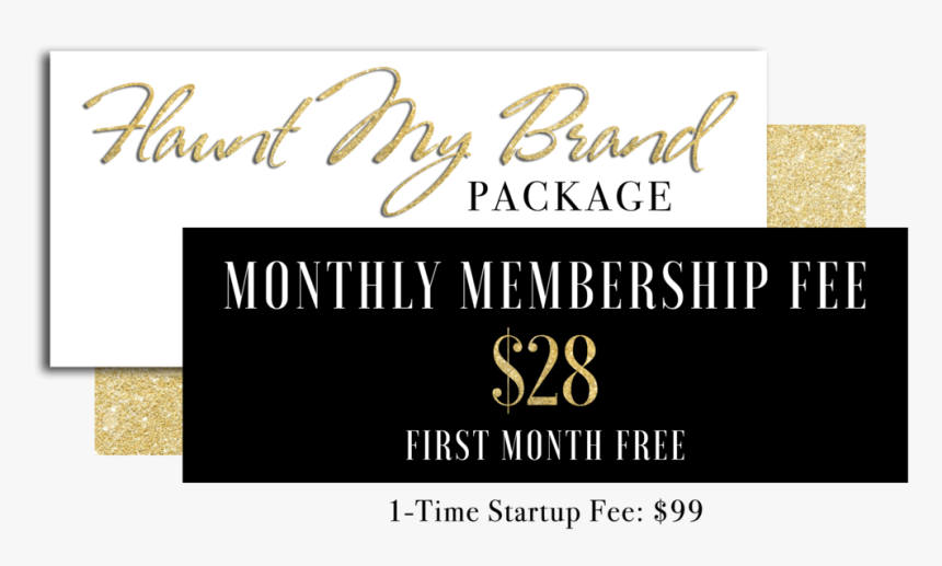 Flaunt Brand Package - Calligraphy, HD Png Download , Transparent Png ...