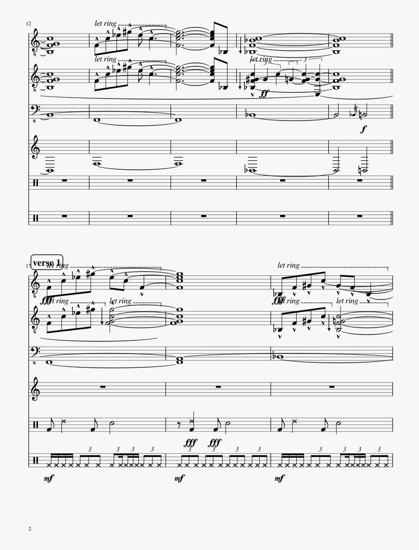 Girls Slide, Image - Sheet Music, HD Png Download , Transparent Png ...