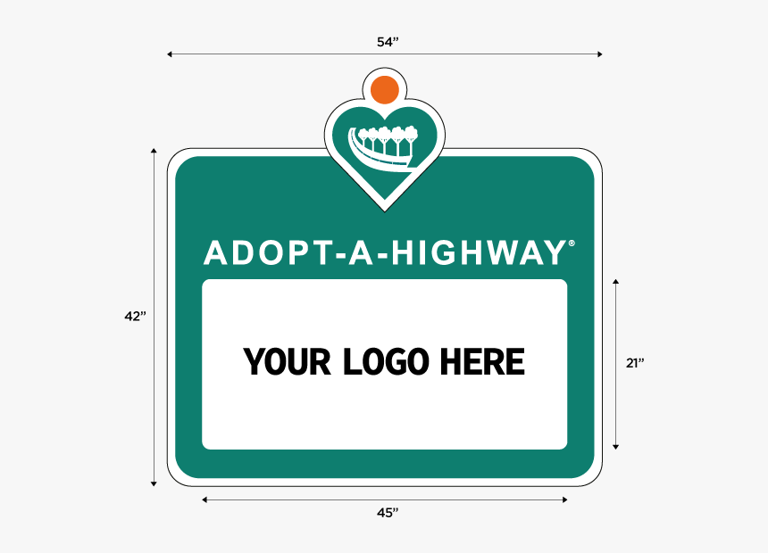 Adopt A Highway Sign California, HD Png Download , Transparent Png ...
