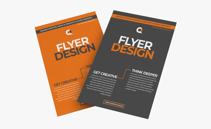 Free 2 Flying Flyer Mockup, HD Png Download , Transparent Png Image ...