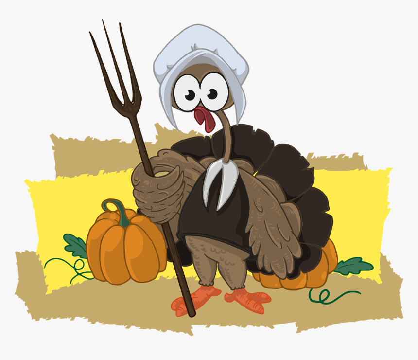 Transparent Cute Turkey Png - Clip Art Funny Turkey, Png Download ...