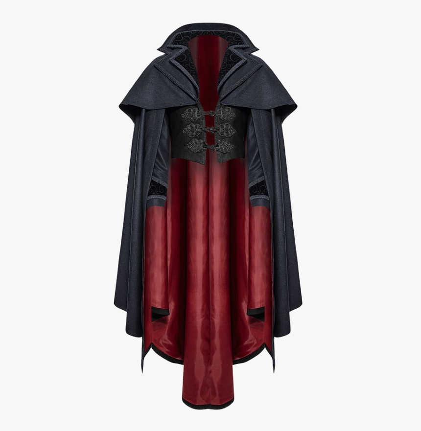 Cloak Jacket Png Free Image Download - Men's Steampunk Cape ...