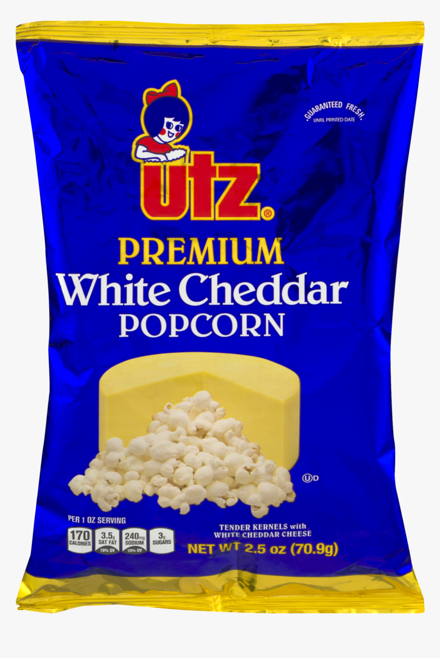 Utz White Cheddar Popcorn, HD Png Download , Transparent Png Image ...