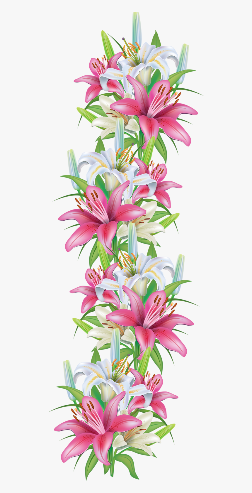 Floral Border Decorations Png, Transparent Png , Transparent Png Image ...