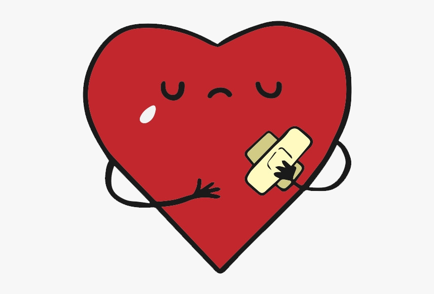 Cartoon Wounded Heart Png Download - 受傷 的 心, Transparent Png ...
