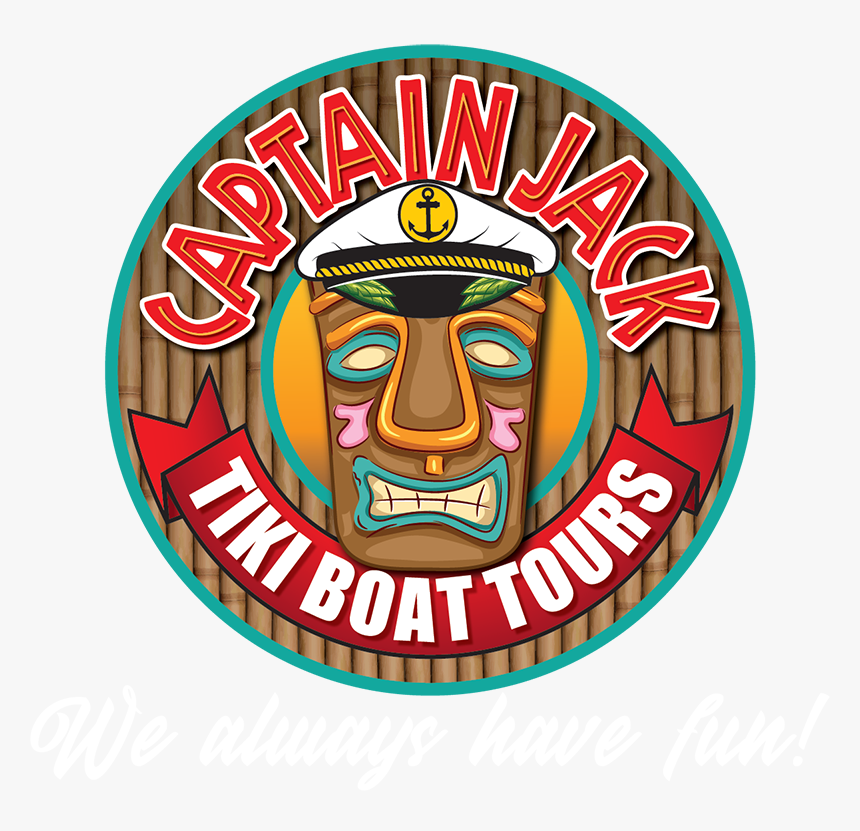Captain Jack Tiki Boat Tours Logo - Captain Of Tiki Boat, HD Png ...
