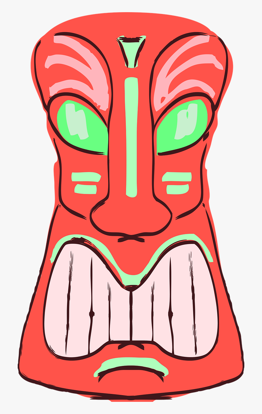 Red Tiki - Transparent Tiki God Clipart, HD Png Download , Transparent ...