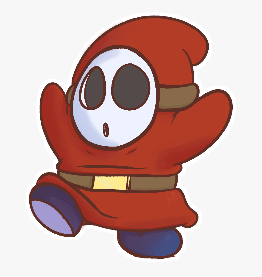 Shy Guy - Cartoon, HD Png Download , Transparent Png Image - PNGitem