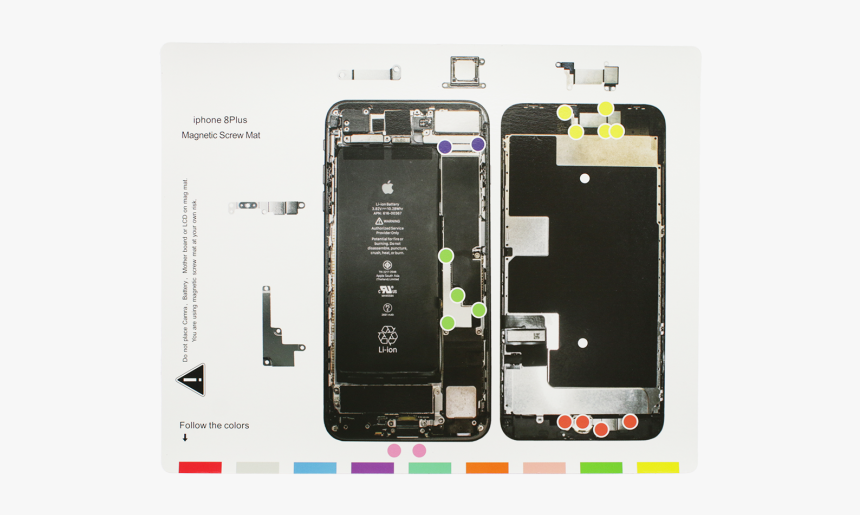 Iphone 8 Plus Professional Magnetic Screw Mat - Iphone 8 Magnetic Screw ...