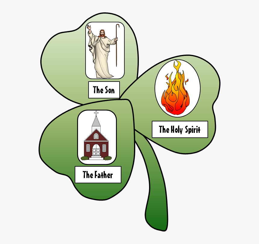 St Patrick Shamrock Trinity , Png Download - Shamrock And Trinity ...