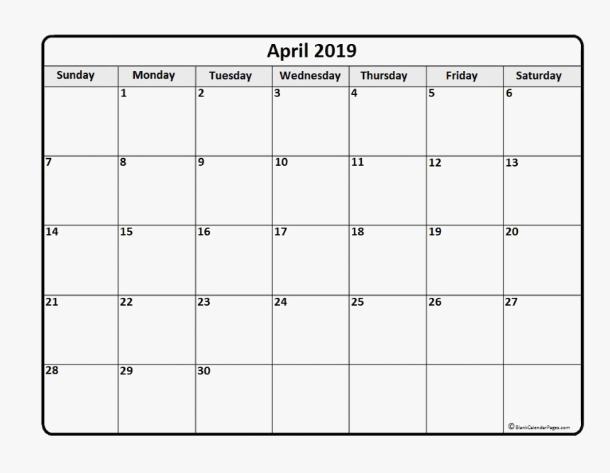 April Calendar Png Free Background, Transparent Png , Transparent Png ...