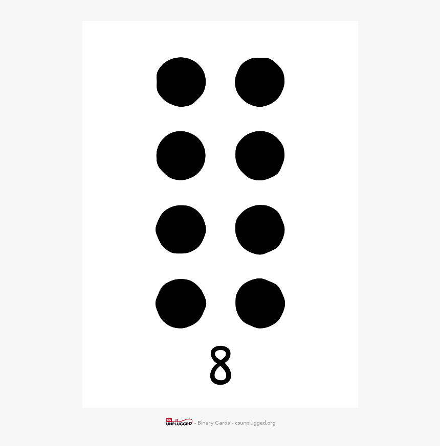 Binary Cards To Print, HD Png Download , Transparent Png Image - PNGitem