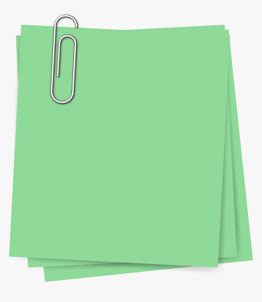 Green Post It Note Png
