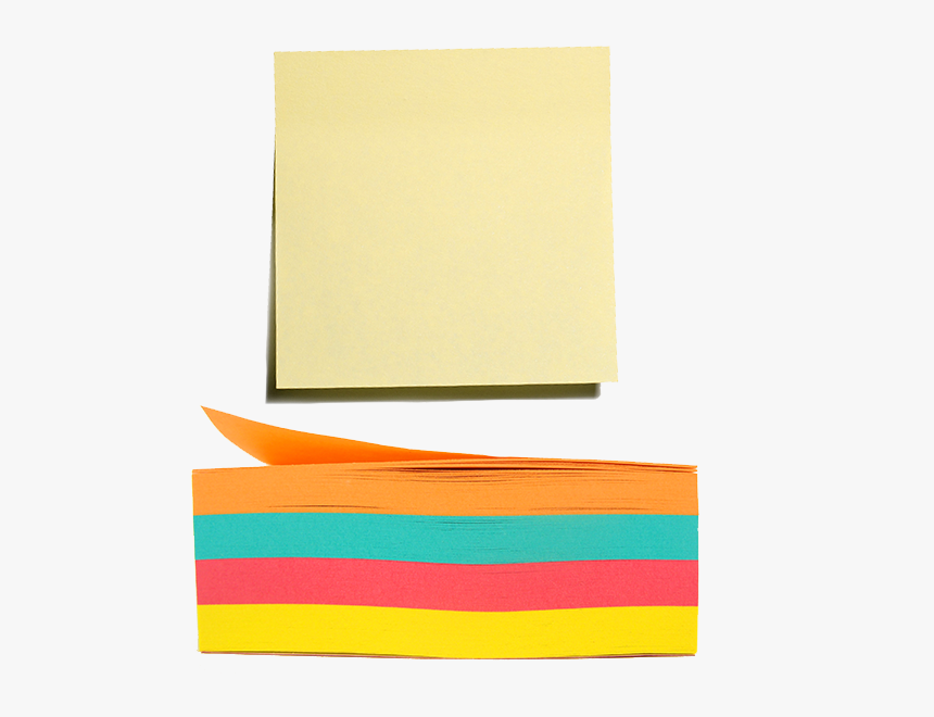 Post-it Type Sticky Notes Of Assorted Colors - Colorfulness, HD Png ...
