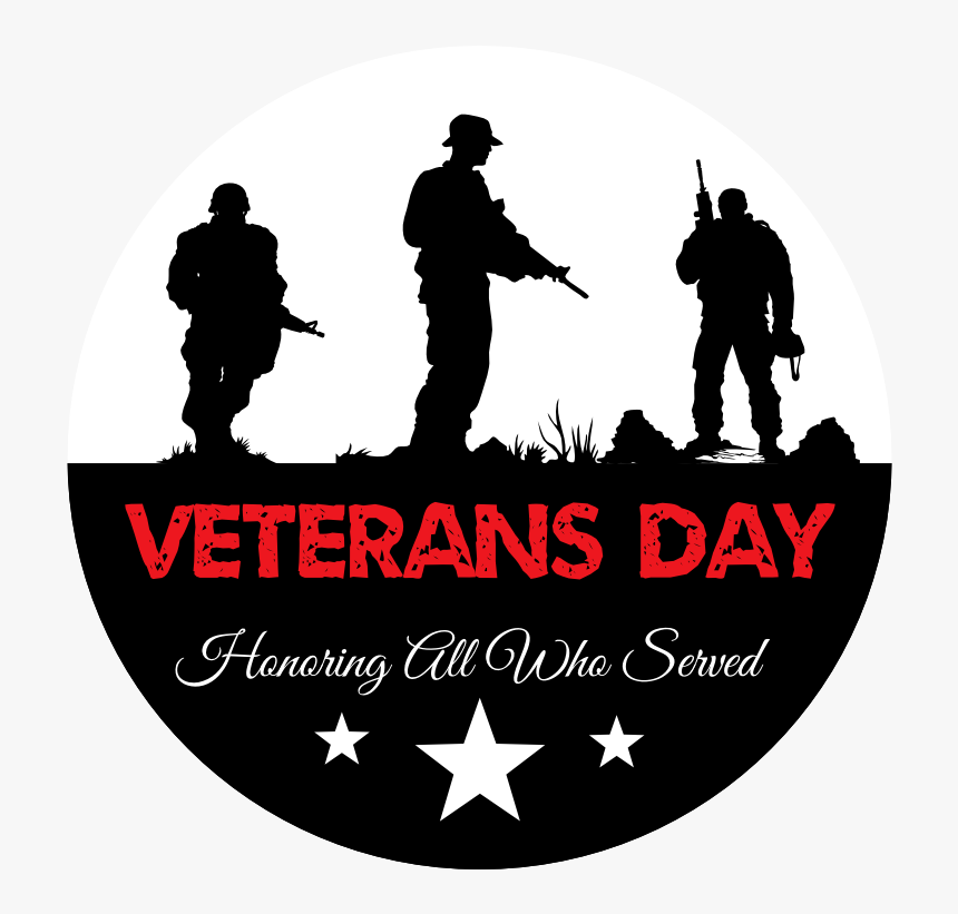 Veterans Day Static Cling - Veterans Day Silhouette, HD Png Download ...