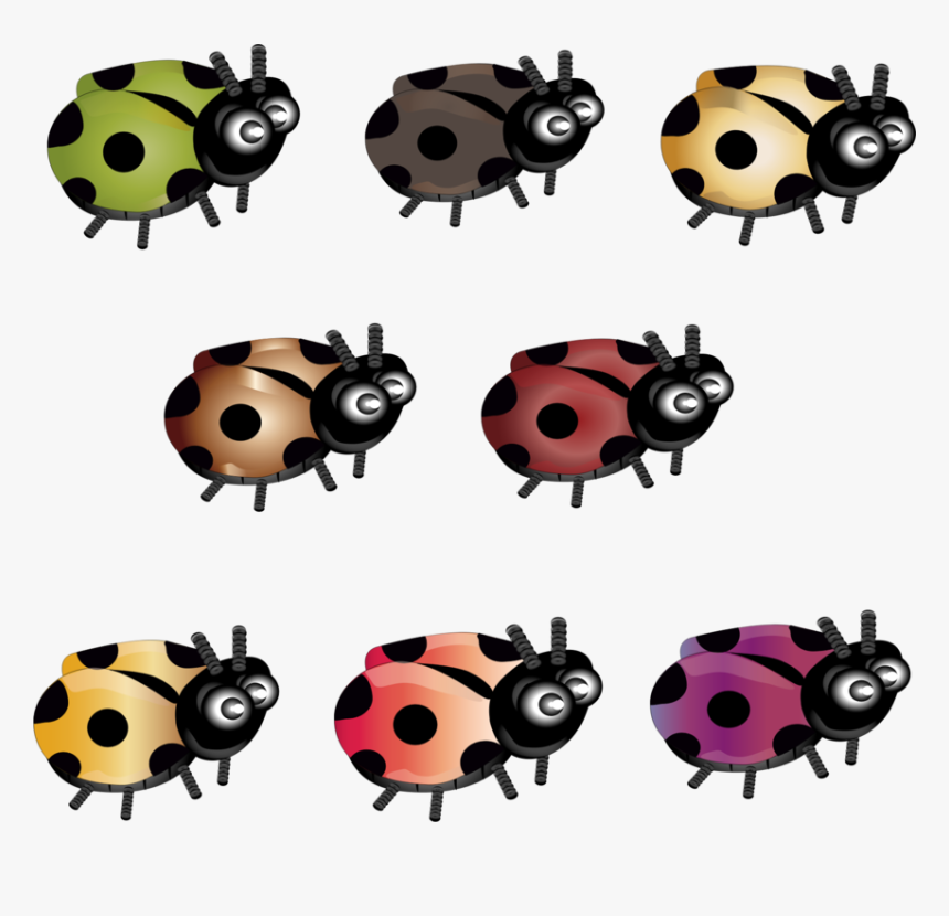 8 Ladybugs Clipart, HD Png Download , Transparent Png Image - PNGitem