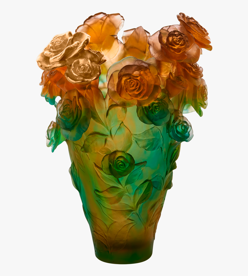 Vase Passion Daum Rose, HD Png Download , Transparent Png Image - PNGitem