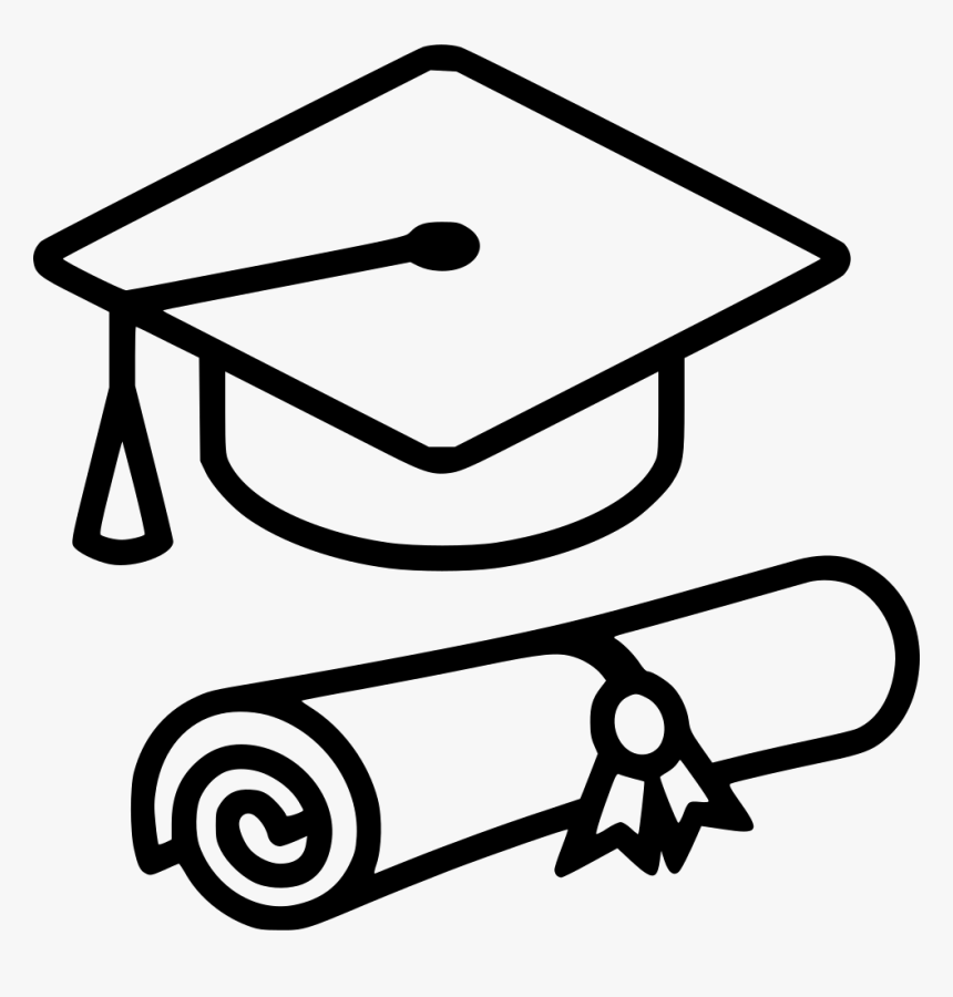 White Graduation Hat Png - Transparent Graduation Icon Png, Png ...