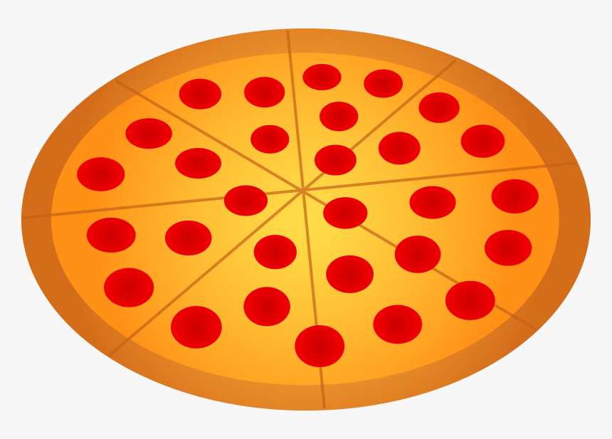 Whole Pepperoni Pizza Free Clip Art - Pizza Pepperoni Clip Art, HD Png ...