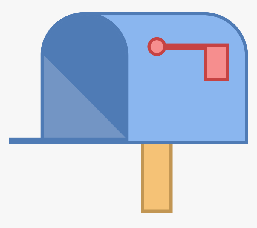 Blue Mailbox Clipart Image