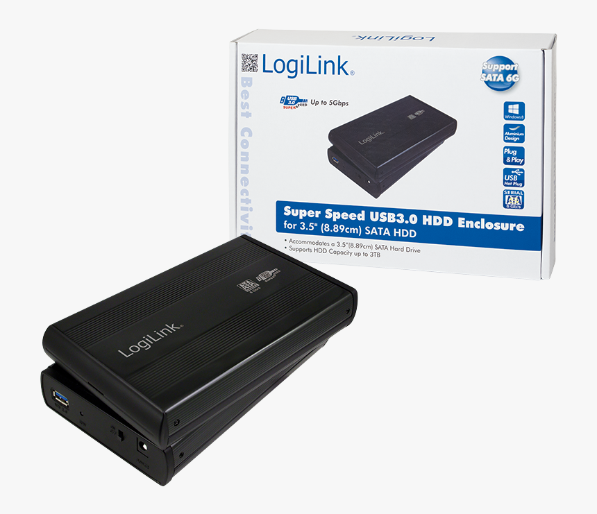 Transparent External Hard Drive Png - Logilink Sata Usb 3.0, Png ...